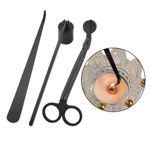 Black Candle Wick Snuffer Dipper Oil Lamp Cutter | eBay Australia