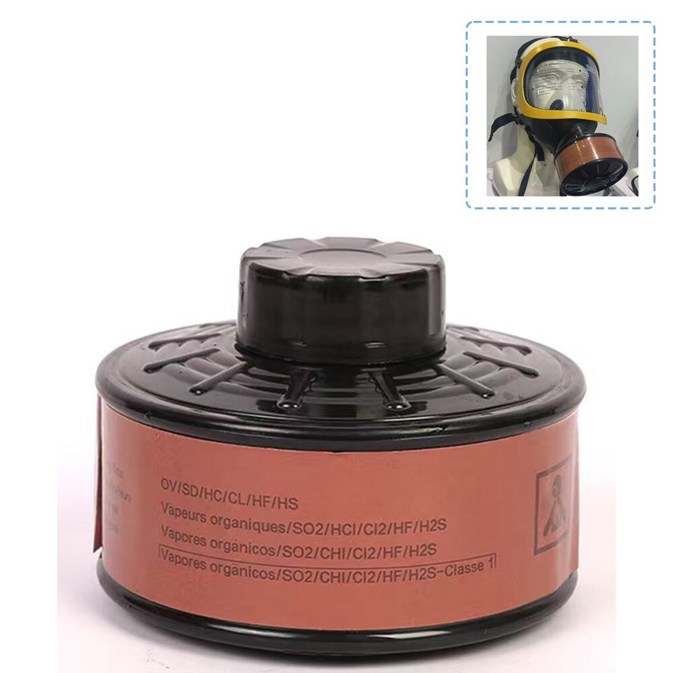 Filter Canister 40mm for Gas Mask Respirator Activated Carbon Filters P ...