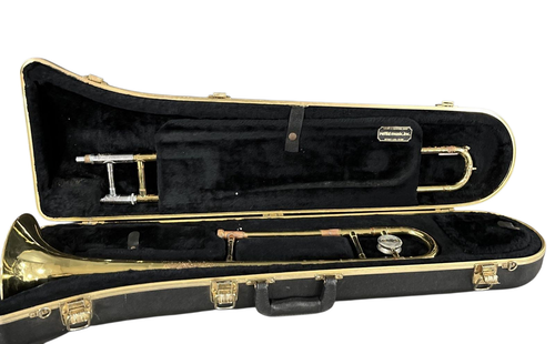 Bach Gold Tenor Slide Trombone with Mouthpiece and Hard Case | eBay