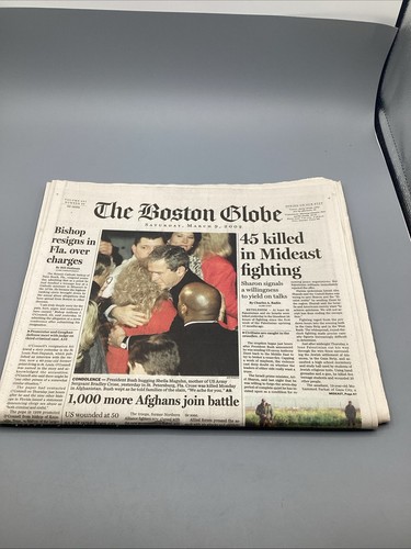 March 9, 2002 The Boston Globe War On Terror/Vatican Abuse Full ...