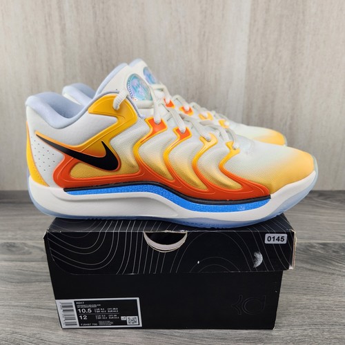 Nike KD 17 Sz 10.5 Mens University Gold Black Sunset Yellow Basketball ...