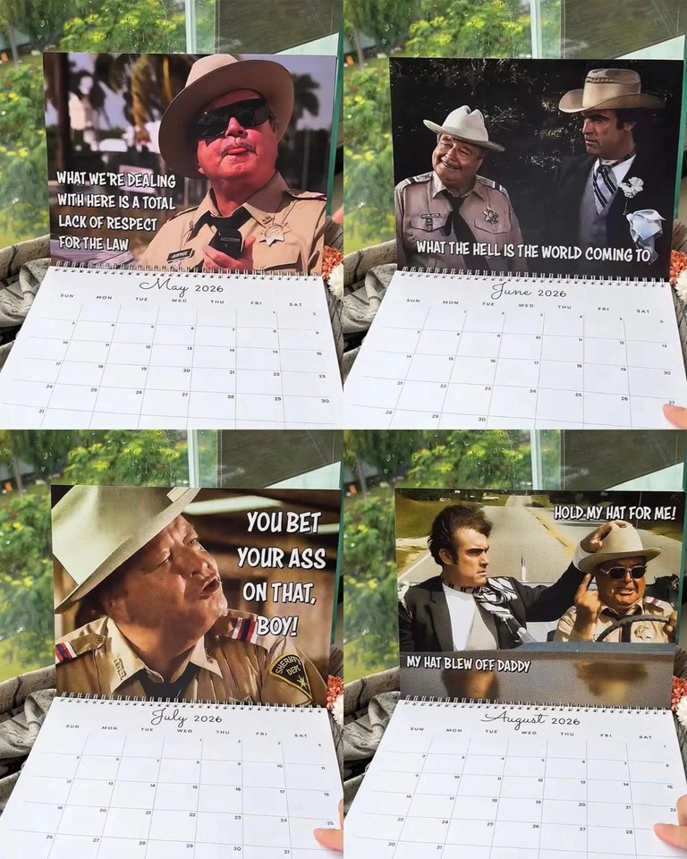 Best Line of Sheriff Buford T. Justice Wall Calendar 2026, Smokey and ...