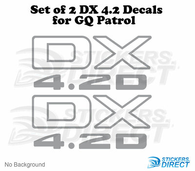 DX 4.2 Decals Set of 2 High Quality Stickers for Patrol GQ DX New Any ...