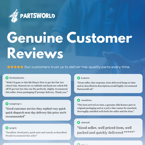 Fiat 500 2015 Onwards Front Bumper Chrome Moulding NEW 735642297 ...