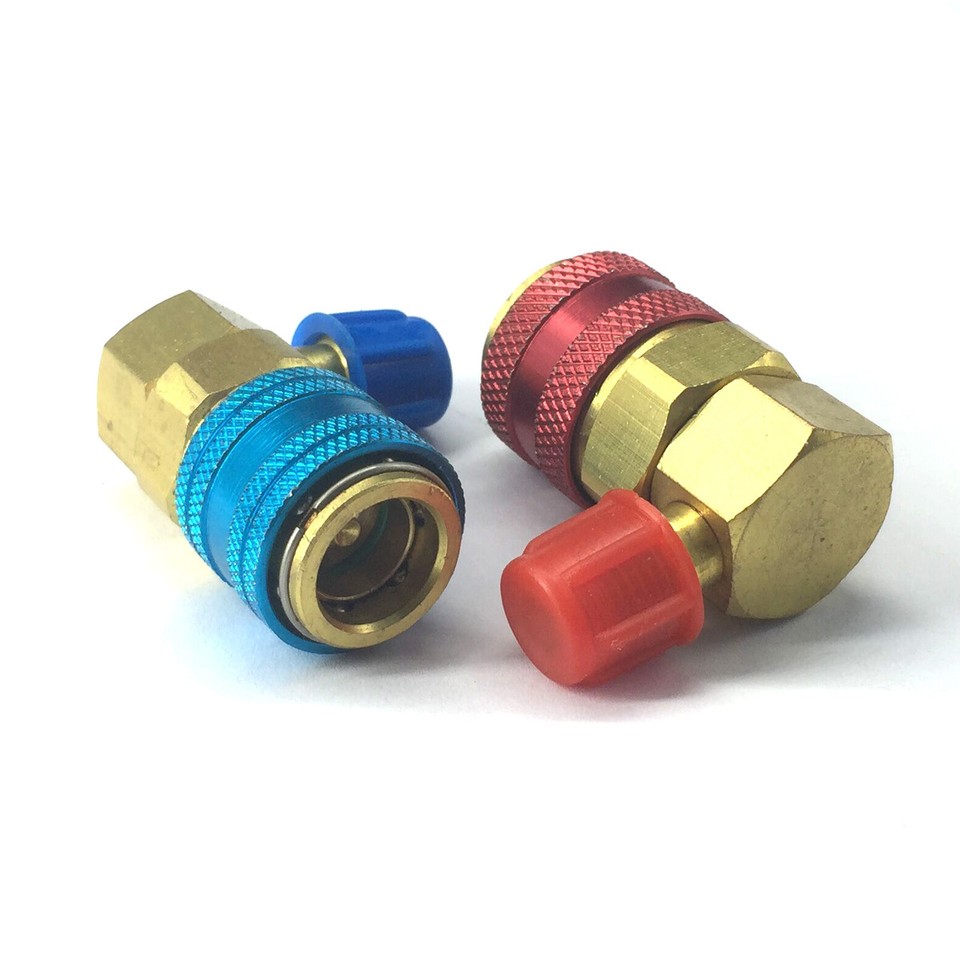 AC R134a QC-15LH Quick Connector Adapter Coupler car Auto Air ...