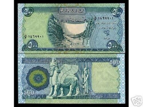 Iraq 500 DINARS P-92 2004 x 50 Pcs Lot BUNDLE Sargon Palace UNC Iraqi ...