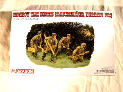 1/35 Dragon 4 German Fallschirmjager Normandy '44 Paratrooper Tank ...