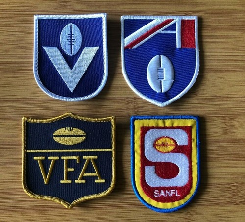 VFL + AFL + SANFL + VFA patch combo set Aussie Rules footy leagues sew ...