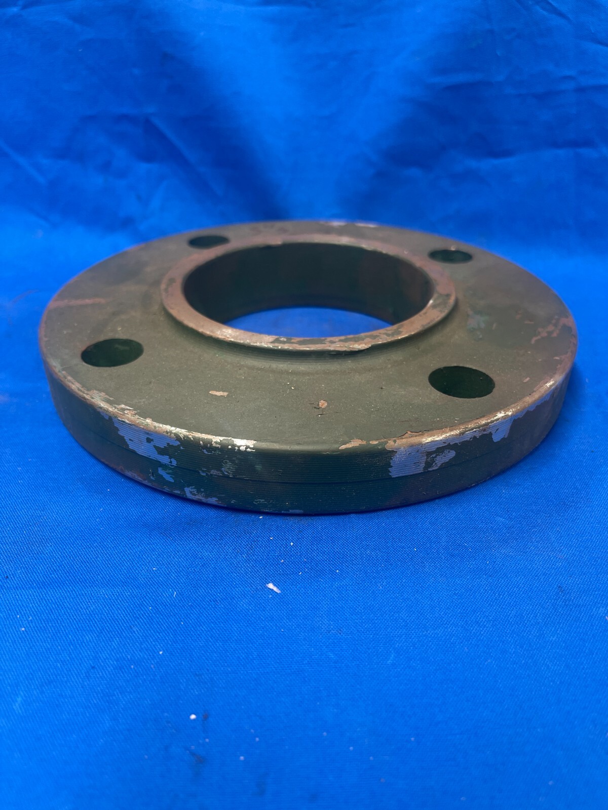 WELDBEND STEEL PIPE FLANGE 7-1/2" OD 3-9/16" BORE 4-1/4" MOUNT HOLE ...