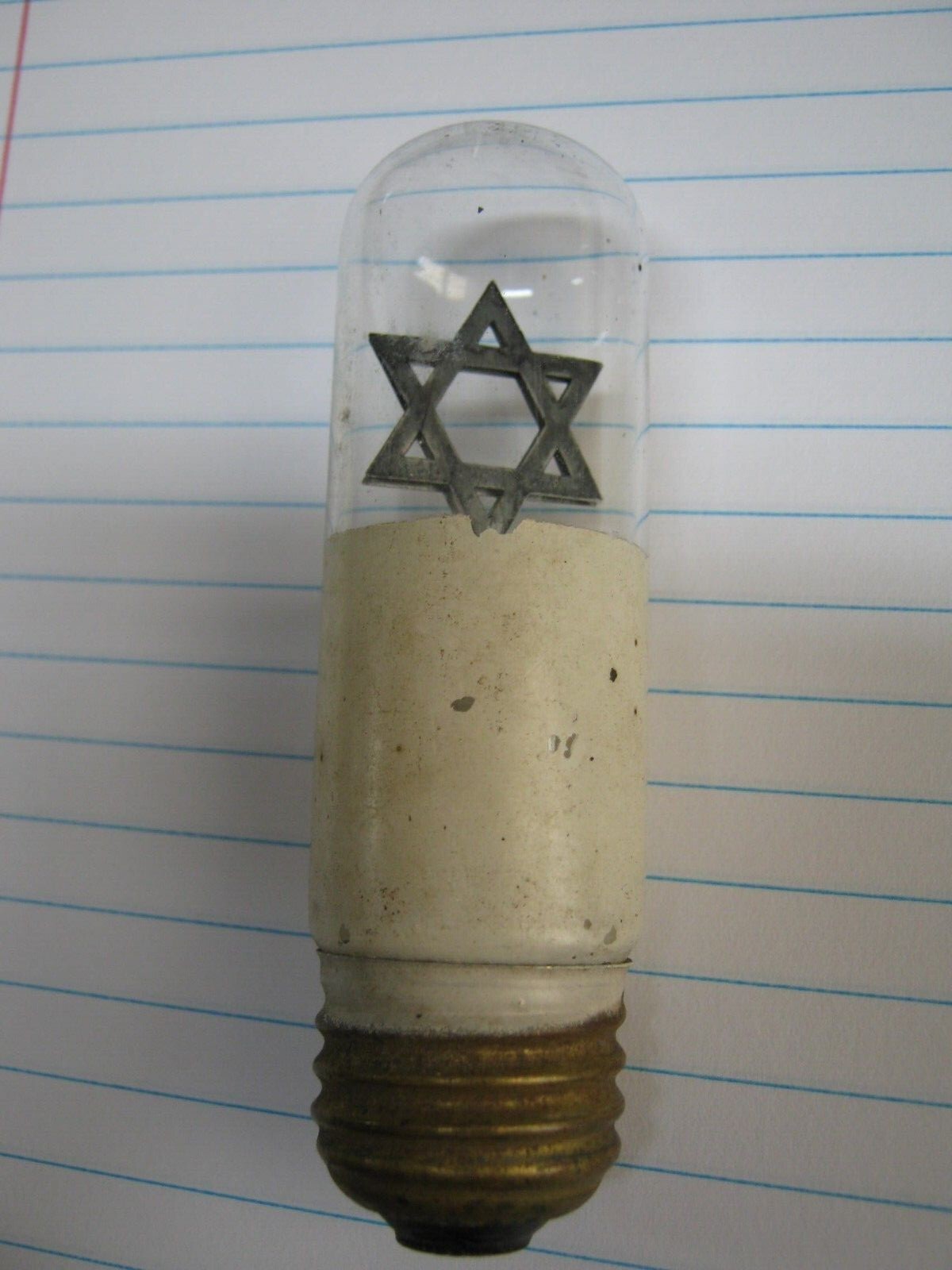 Vintage Jewish Star of David Light Bulb in working order | eBay