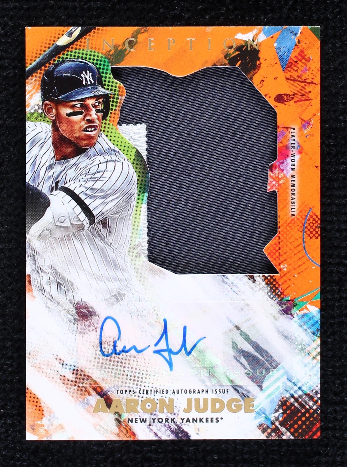 2020 Topps Inception - Inception Autograph Jumbo Patch Orange #IAJP-AJ ...