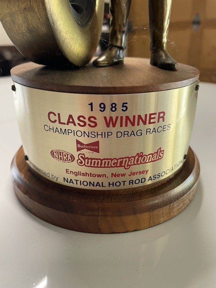 NHRA Wally Trophy 1985 Summer Nationals Englishtown, NJ | eBay