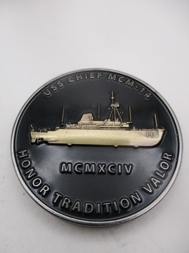 USS Chief MCM-14 Class 124 Induction Chief Petty Officer Challenge Coin ...