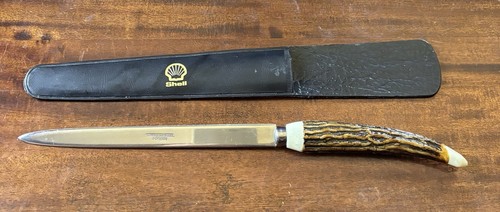 SHELL OIL COMPANY LETTER OPENER WITH COVER | eBay UK