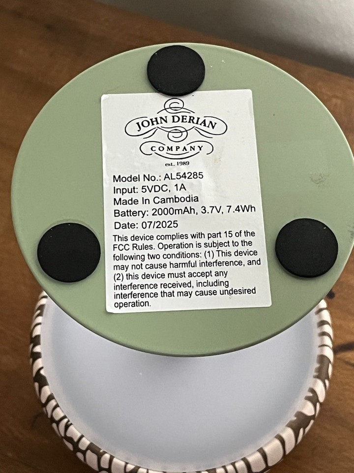 JOHN DERIAN for Target Brown Mushroom Lamp - Desk Table Lamp Home Decor ...