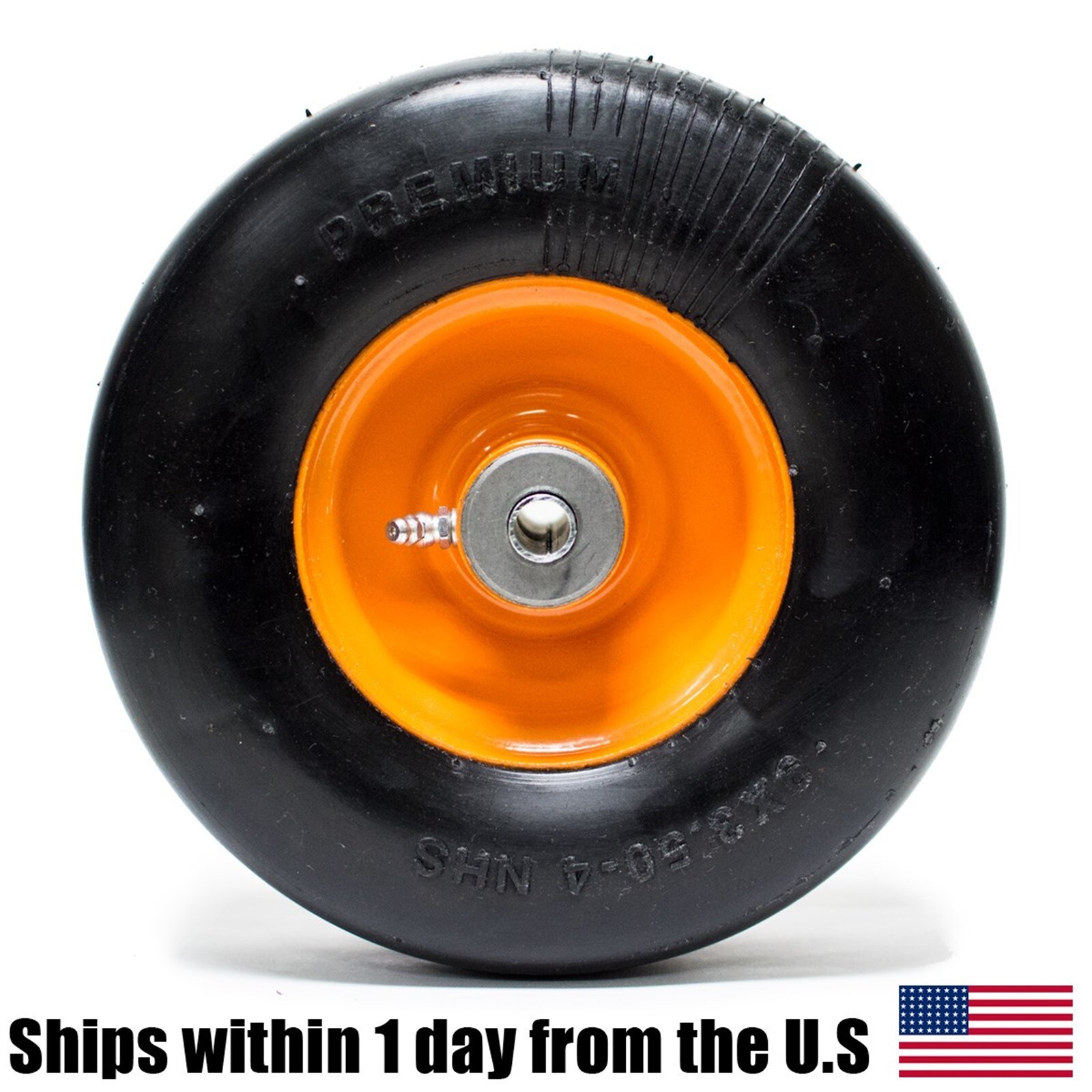 2PK Flat Free Solid Tire for Scag Mowers Front Caster Wheel 9x3.50-4 | eBay