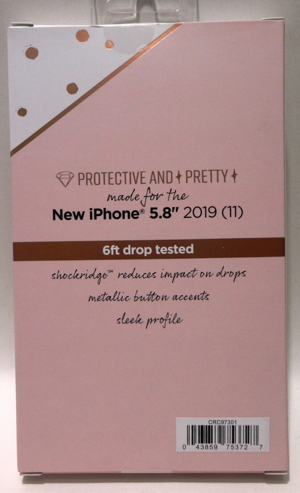 Fellowes Cell Case iPhone 11 Pro 5.8" Drop Tested 6ft Protect & Pretty ...