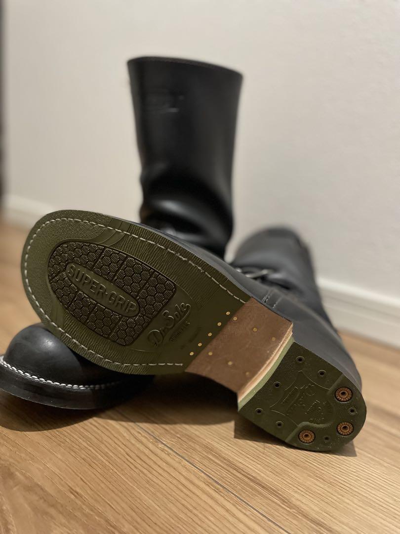 wesco boss doctor sole custom boots 9.5D Black - Gem