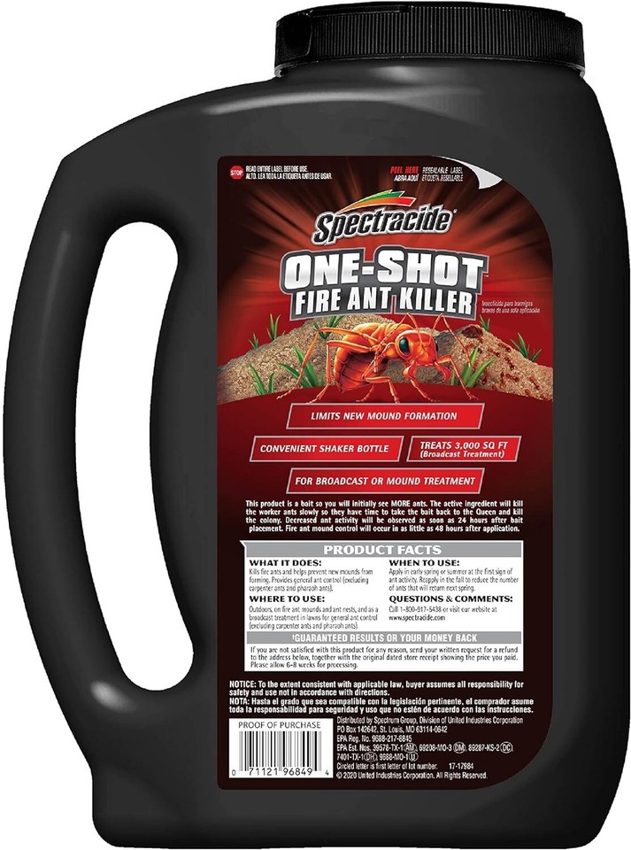 Spectracide One Shot Fire Ant Killer, Fire Ant Bait, Controls Fire Ants ...