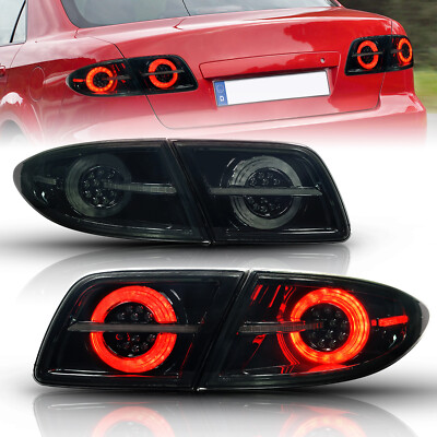 Left&Right LED Rear Lamps Sequential Tail Lights Assembly For Mazda 6 ...