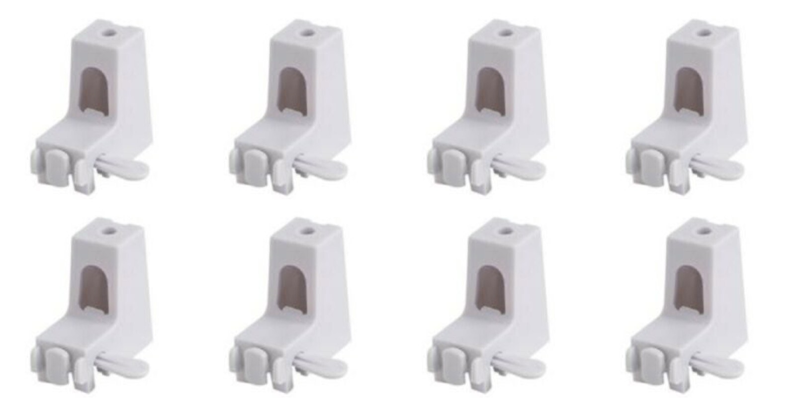 NewEdgeBlinds Streamlined Curtain Track Keylock Supports For Wall or ...