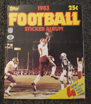 1983 TOPPS NFL FOOTBALL STICKER ALBUM - PARTIALLY FILLED | eBay