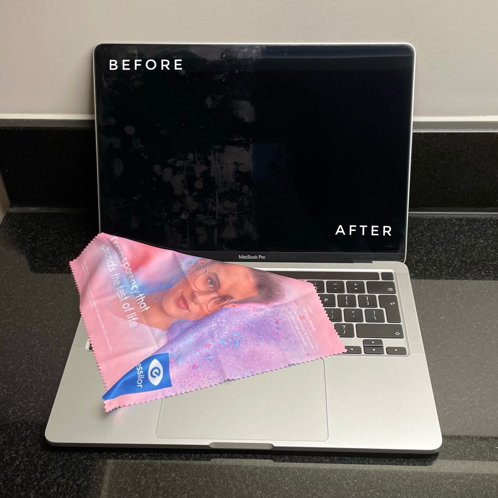 Brand New 2 Pack Essilor Microfibre Spectacle Lens Cleaning Cloth (22cm ...