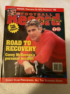 AFL football Record 1998 Souvenir Edition magazine - with fixture ...