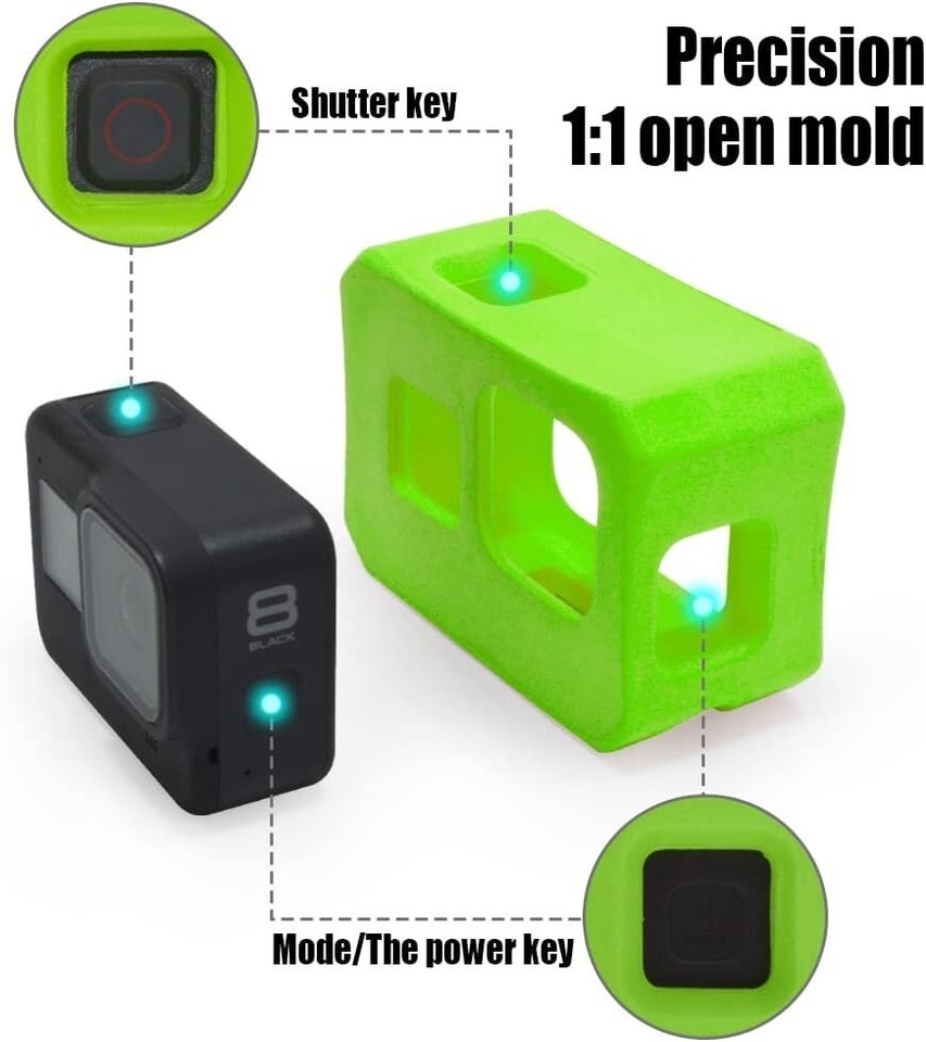 Floaty Case for GoPro Hero 8 Camera Floater Housing Frame Anti-sink ...