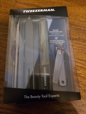 New Tweezerman Glass Manicure Set | eBay