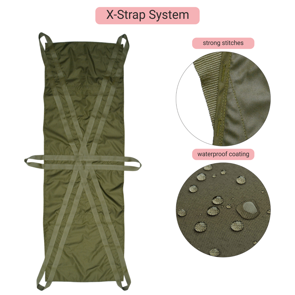 DERBY Folding Rescue Stretcher Lightweight Tactical Emergency Litter ...