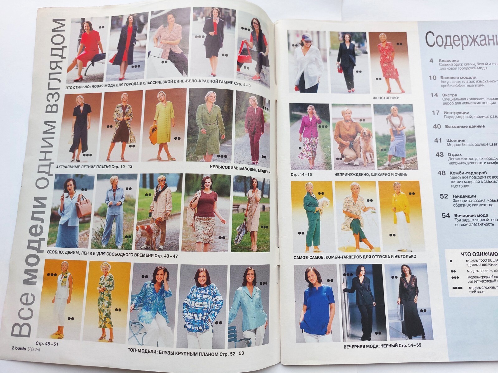 Special Burda plus 1/ 2002 magazine Russian language Patterns E645 | eBay