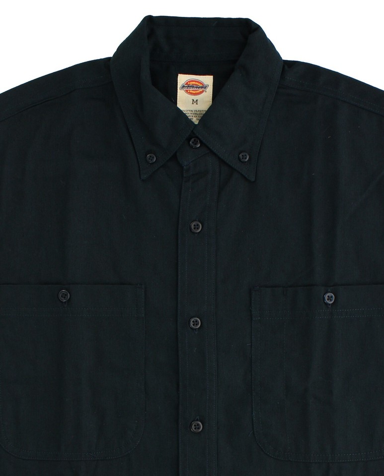 Dickies Men's Work Shirt, Short Sleeve Button-Down Collar, Two Front ...