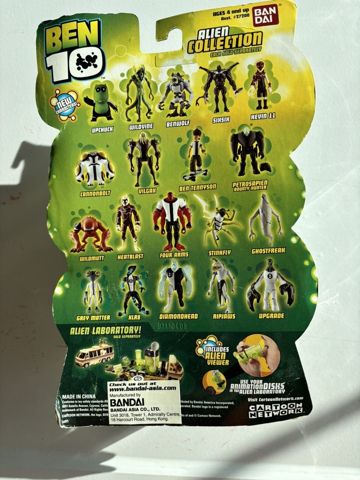 NOS Ben 10 vs Vilgax Toy 2006 Bandai Action Figure #27211 Alien ...