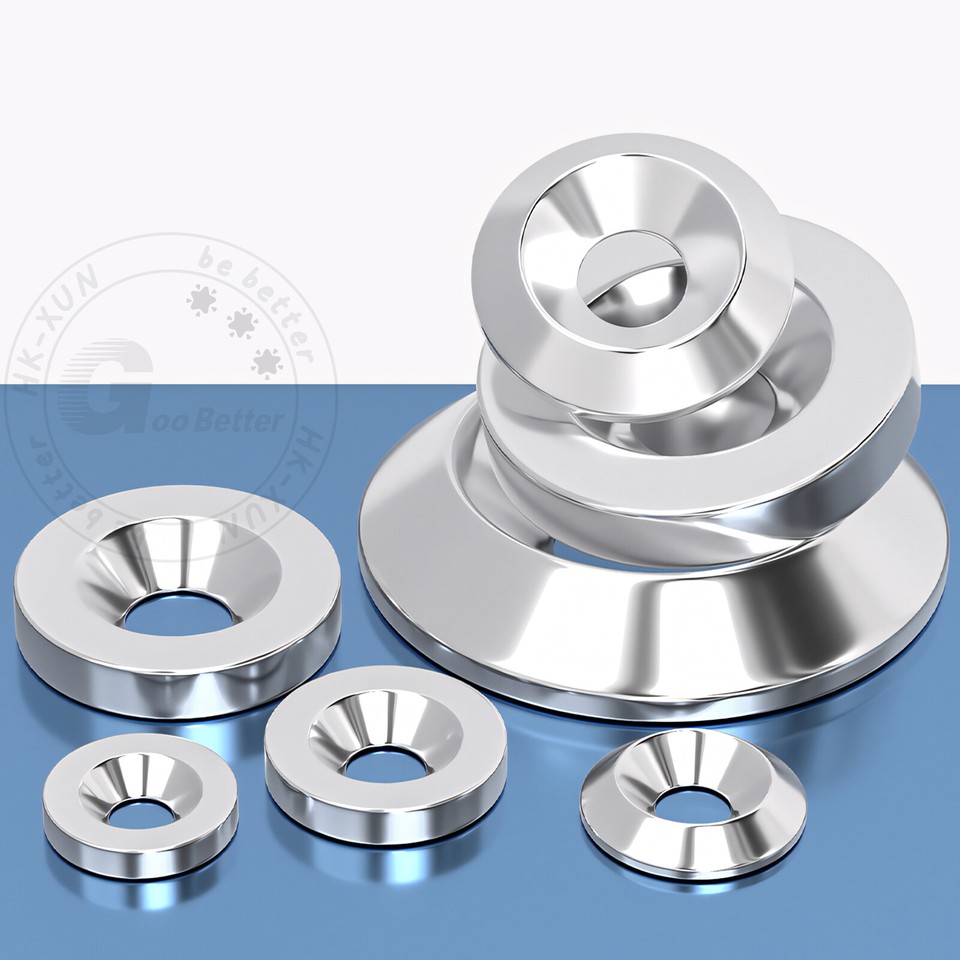 Countersunk Solid Cup Finishing Washer Marine Grade A2 Stainless Steel ...