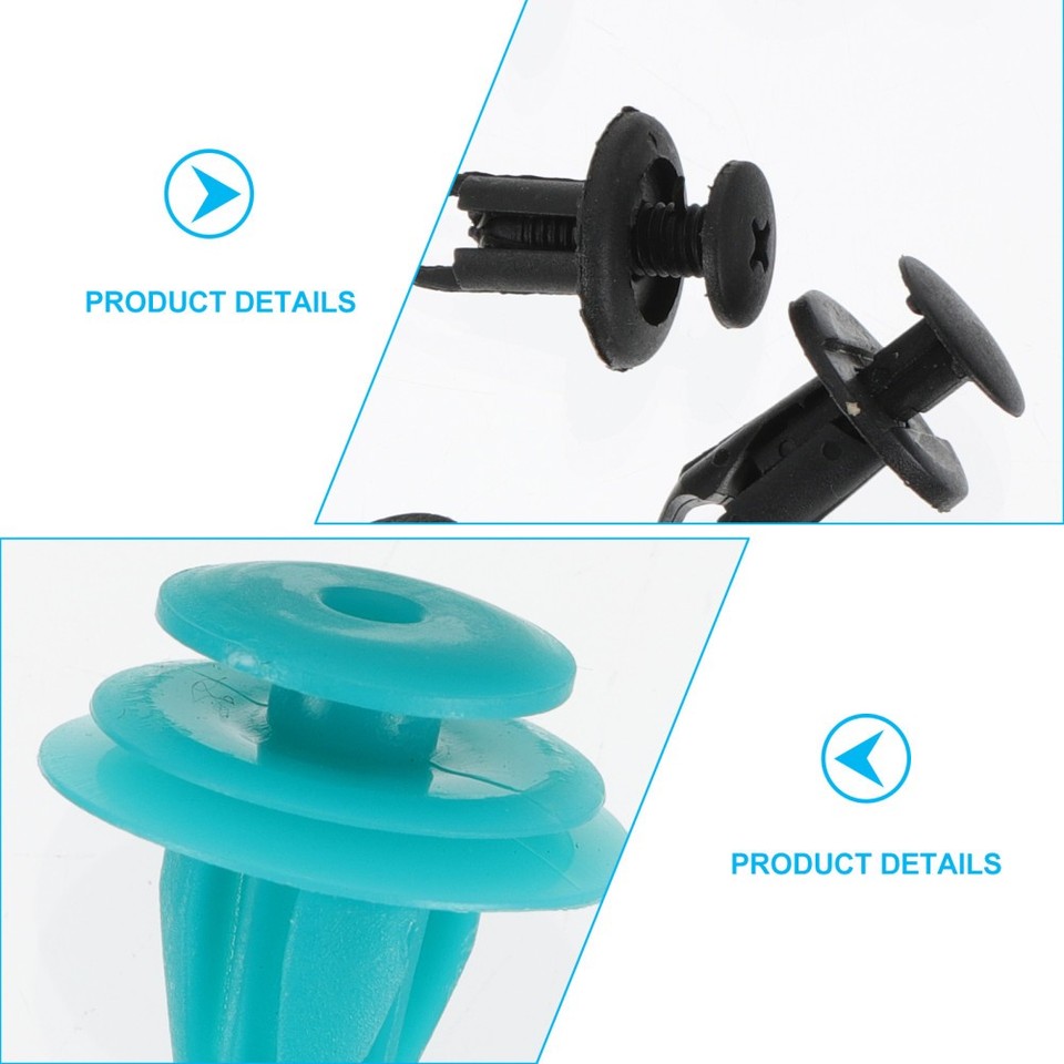 200Pcs Auto Fastener Clips Plastic Fastener Rivet Clips Car Push Pin Rivet | eBay Australia