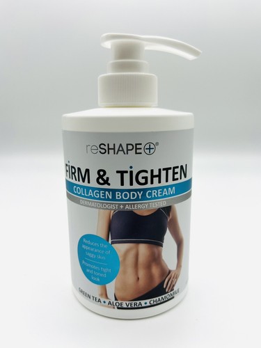 reSHAPE Firm & Tighten Collagen Body Cream W/Green Tea Aloe Chamomile ...