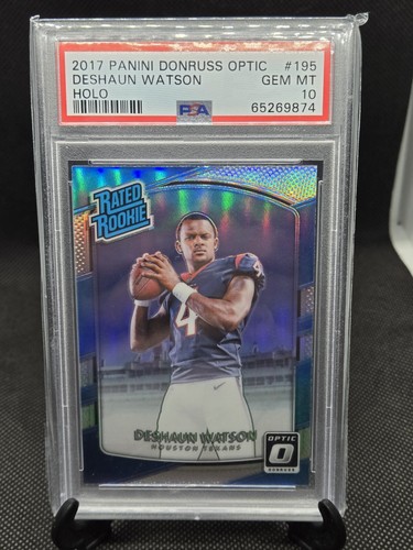 2017 Deshaun Watson Optic Holo RC PSA 10! #195 | eBay