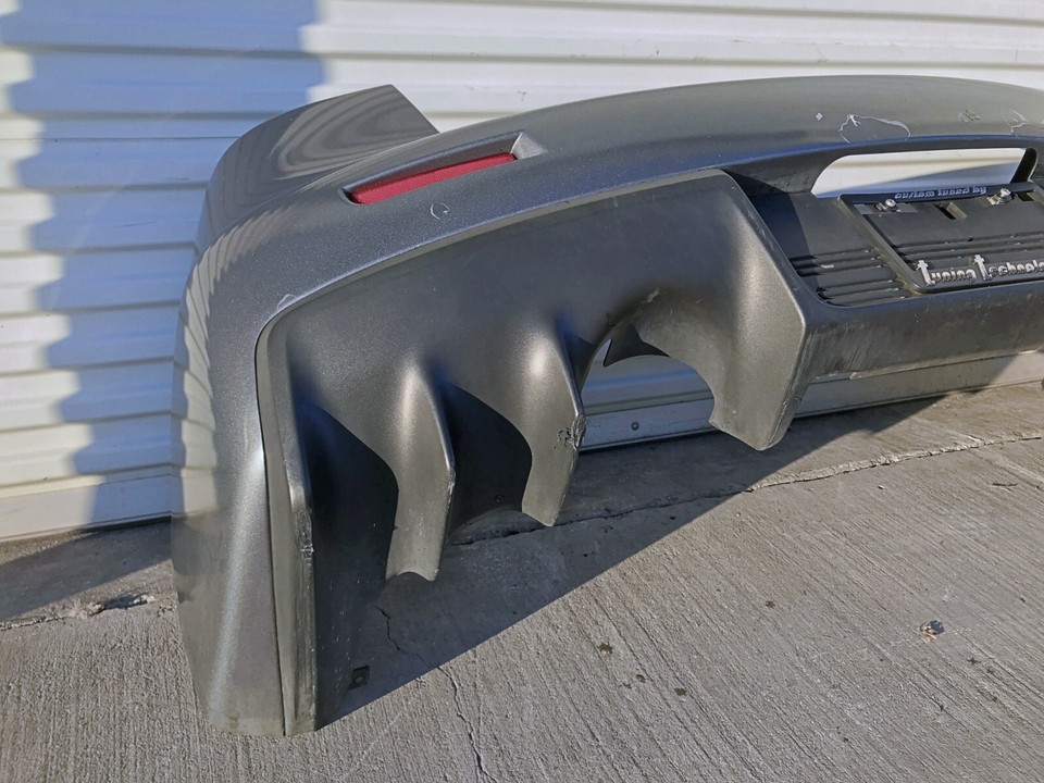 08-15 MITSUBISHI LANCER EVOLUTION EVO X REAR BUMPER COVER GRAPHITE GREY ...