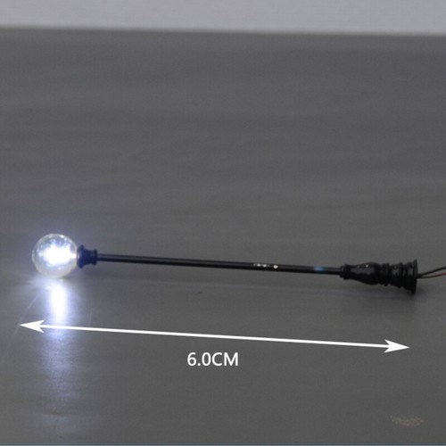 10PC Street Lights HO/OO Scale Miniatures Lot Courtyard LED Garden ...