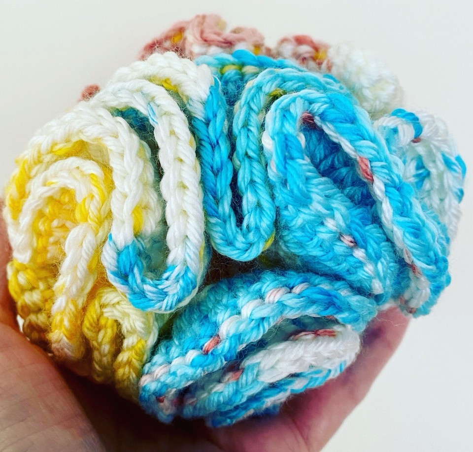 HANDMADE CROCHET SENSORY FIDGET MOBIUS LOOP BALL RESTLESS HANDS TWIDDLE ...