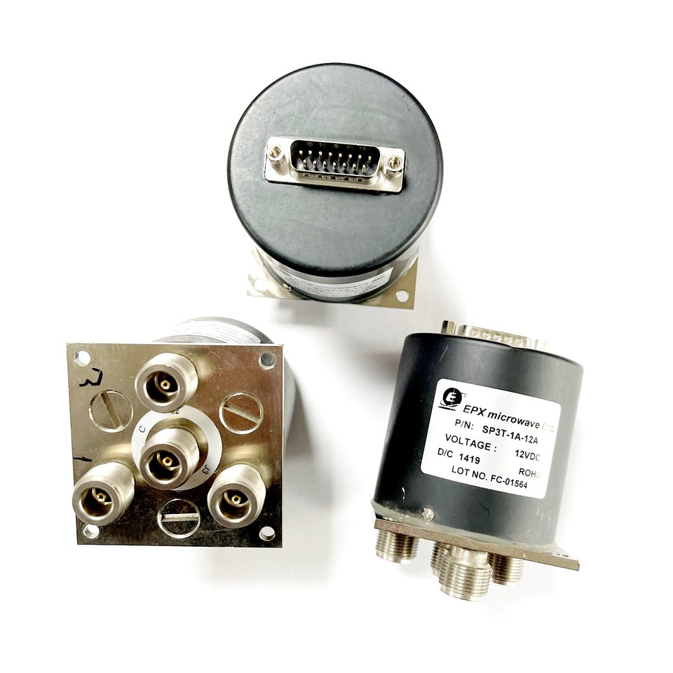 EPX RF coaxial switch SP3T-1A-12A DC-12GHz 12V 800W N type | eBay