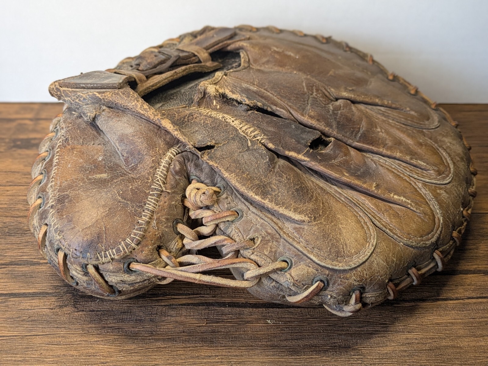 Antique - Pat Mar 22 1910 Goldsmith Leather Baseball Catchers Mitt w ...