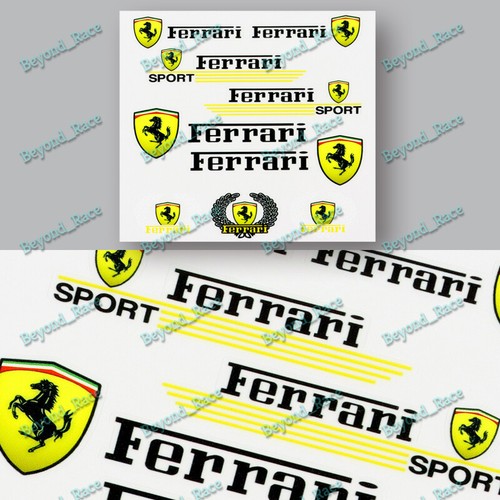 Car Door Window Laptop Case Vinyl Decal Sticker for FERRARI RESIN ...