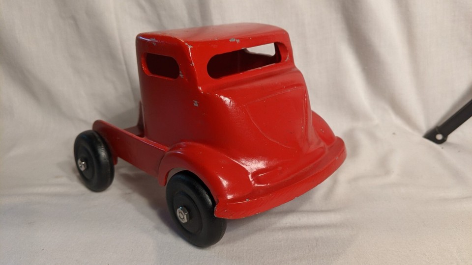 Tuffie Toy Red Cab/Tractor Cast Aluminum | eBay