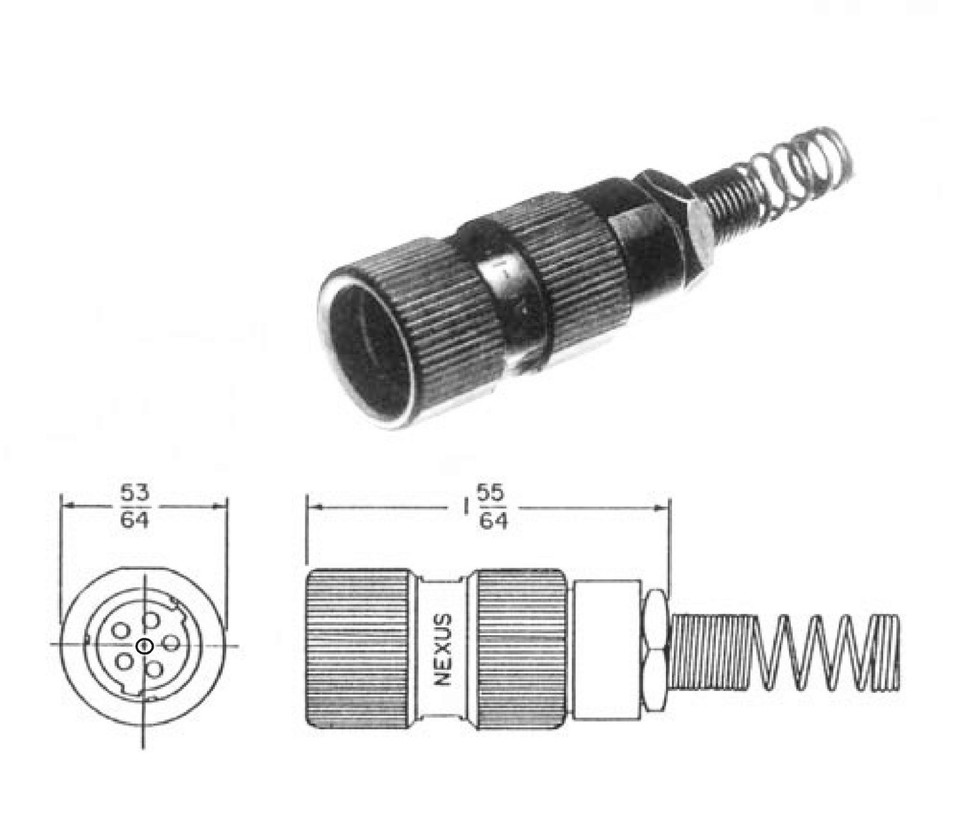 Amphenol Nexus M55116/4-4 Audio Cable DIN Connectors AP-146 | eBay