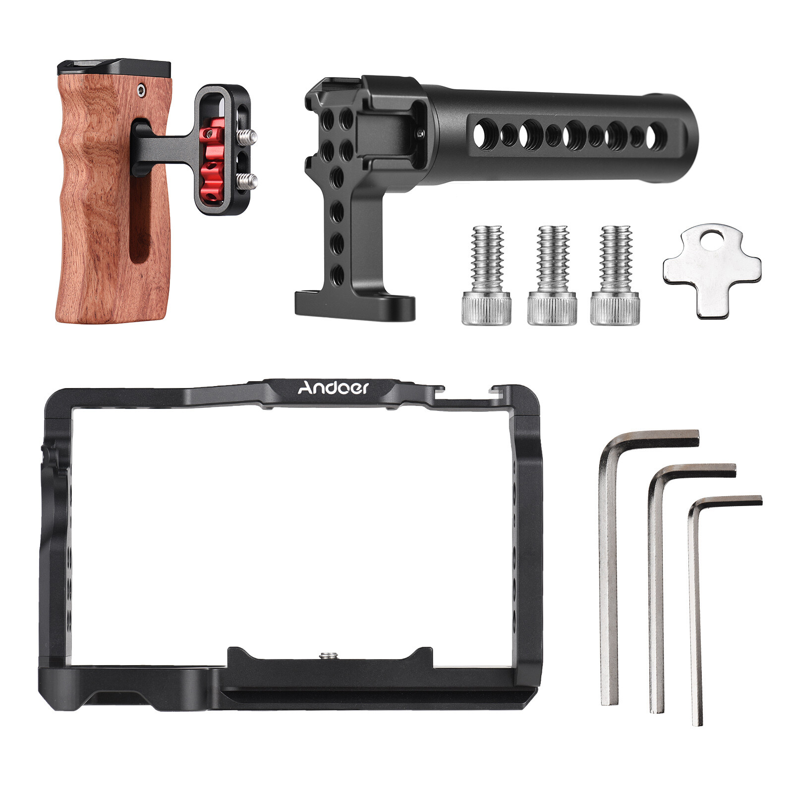 Video Cage + Handle + Side Hand Grip Kit Alloy L9G6 | eBay
