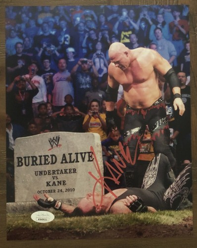 Kane WWE WWF Wrestling Signed Autographed 8 x 10 Photo w/ JSA Witnessed ...