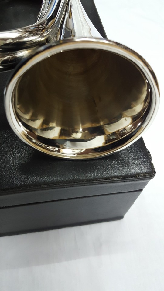 New Professional Army Bb Bugle Silver Plated Tune able/Military Free ...