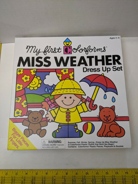 My First Colorforms - Miss Weather Dress up Set 2day Ship for sale ...